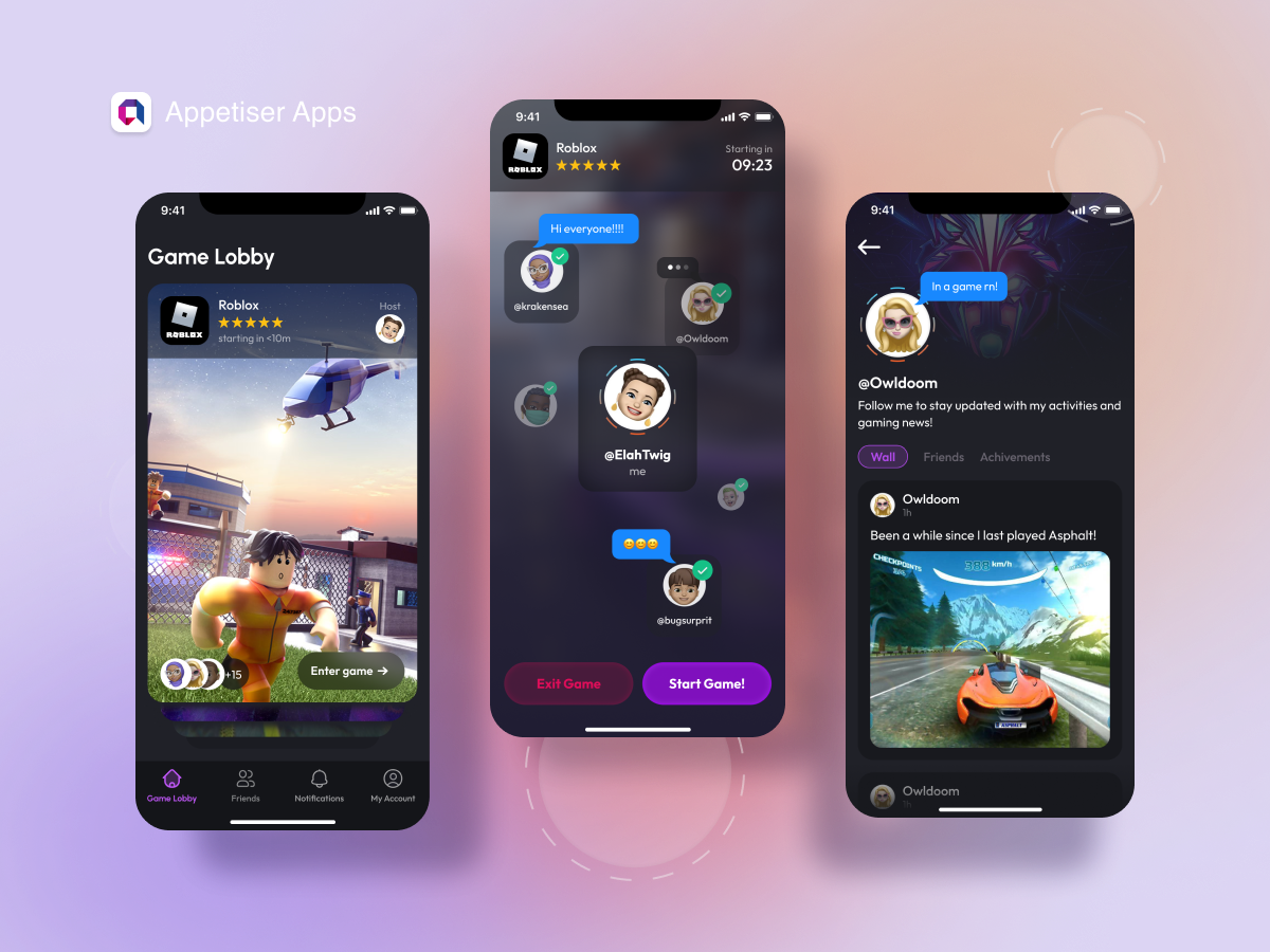 Uplabs New Gaming Mobile App Design