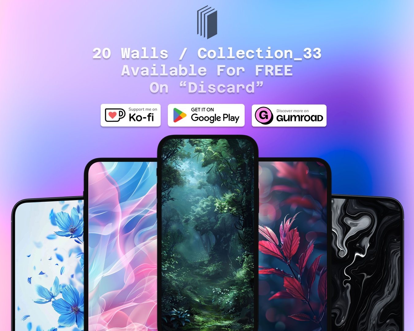 20 New FREE AI-Wallpapers ⭐️ Available inside Discard Collection! - PizzApp Design