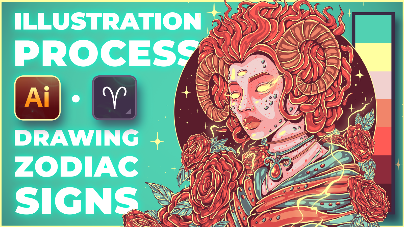 [NEW VIDEO] Aries Illustration Process in Adobe Illustrator - Fernando ...