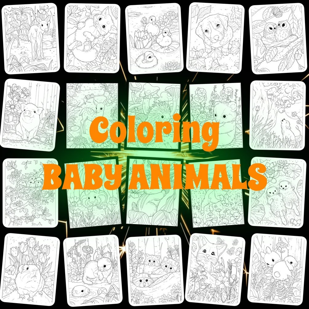 Coloring BABY ANIMALS