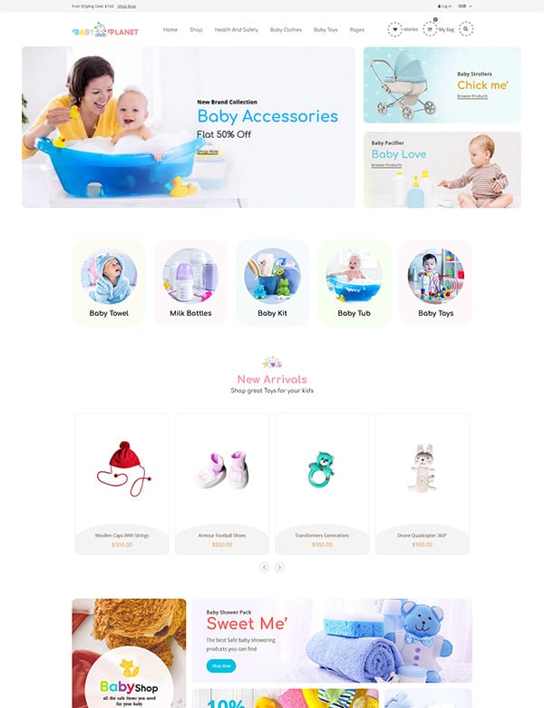 Baby store theme for shopify