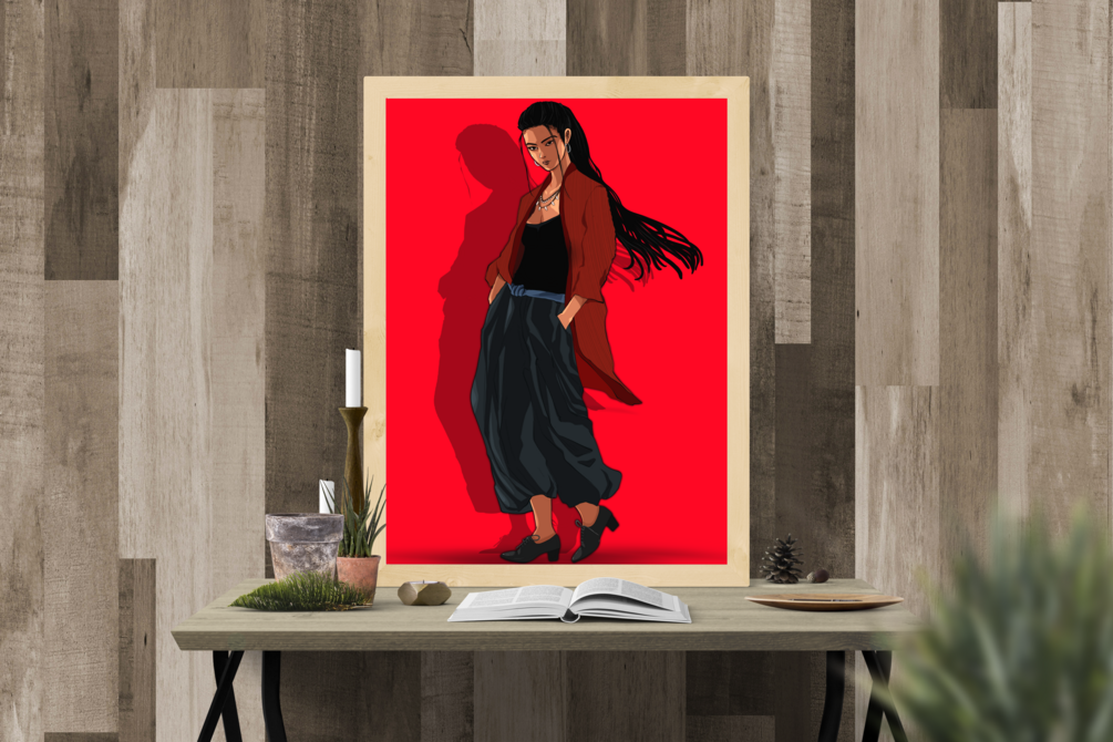 Japanese DELINQUENT GIRL | Sukeban | Manga-esque| PREMIUM DIGITAL PRINT ...