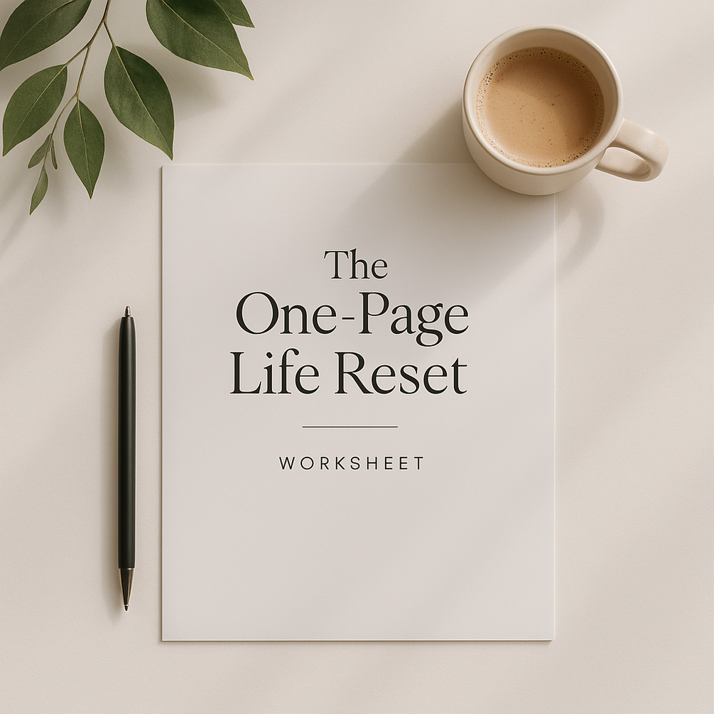 The One-Page Life Reset with Prompt