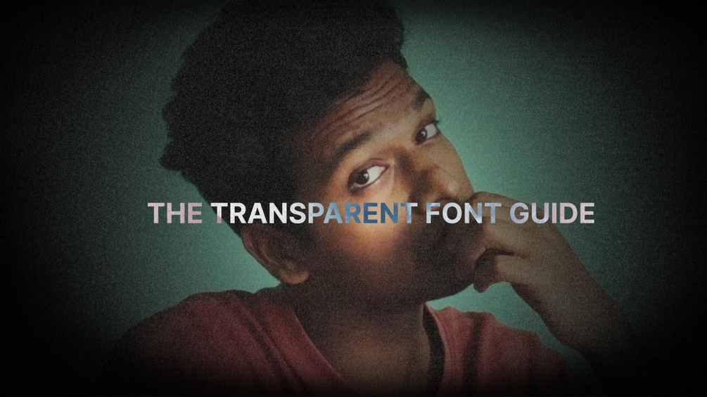 The Difference (Transparent) Fonts style