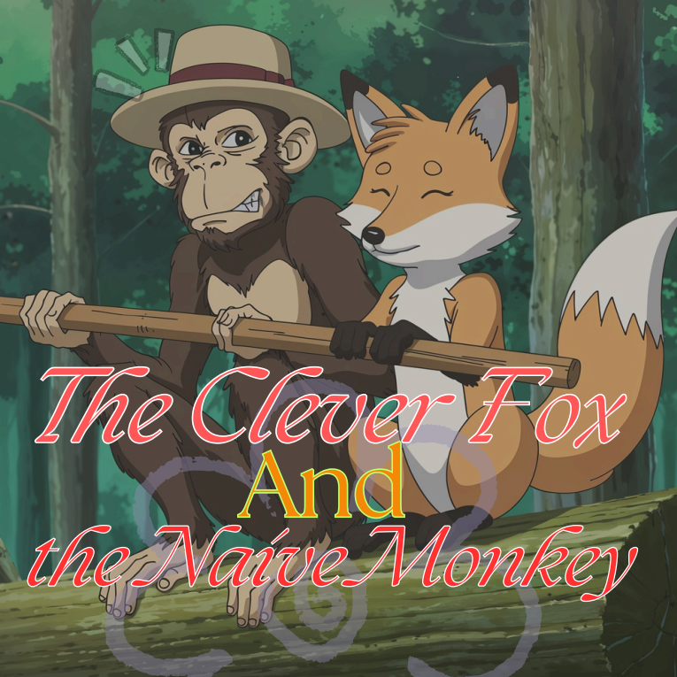 The Clever Fox And the Naive Monkey. Kids Book Story