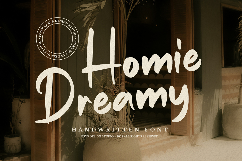 Homie Dreamy - Handwritten Font