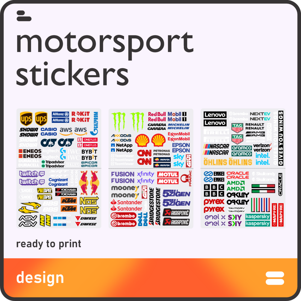 Motorsport Stickers