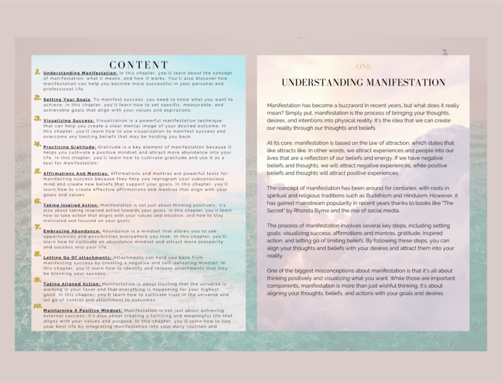 Manifest Success Ebook