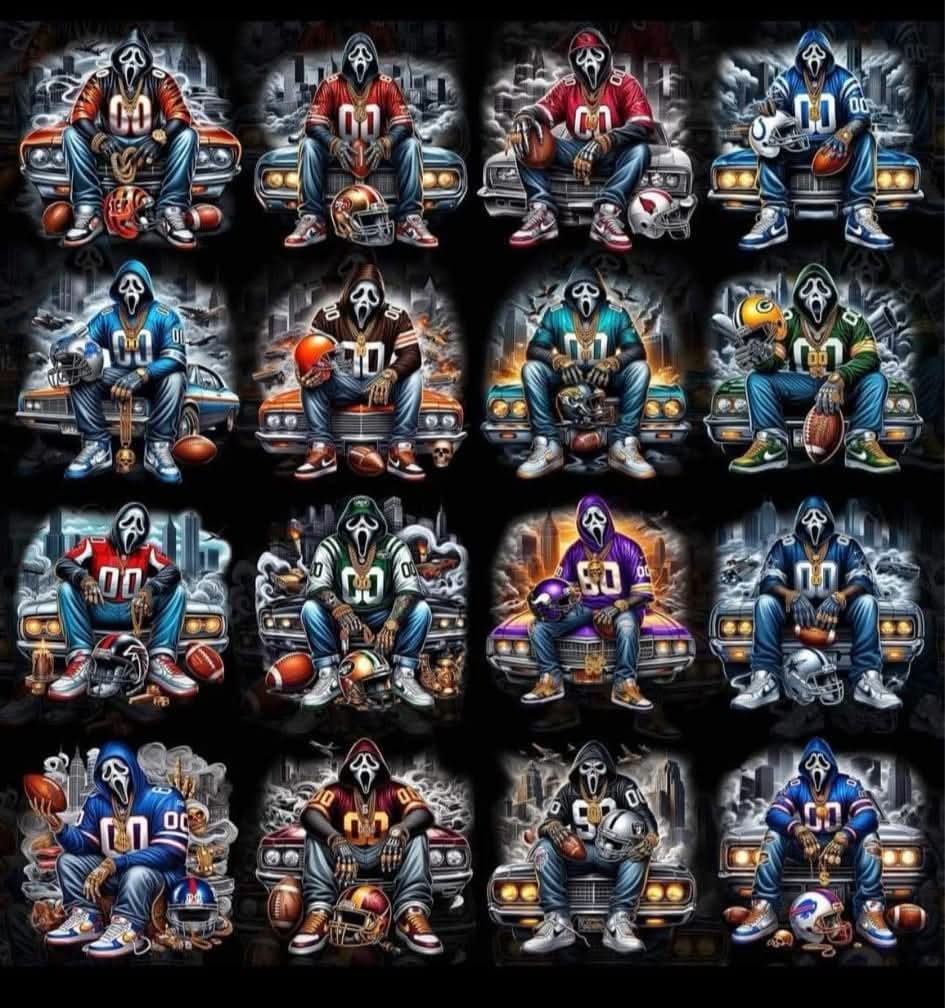 NFL GHOST DESIGNS BUNDLE