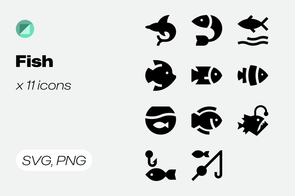 Basicons / Solid / Fish Icons
