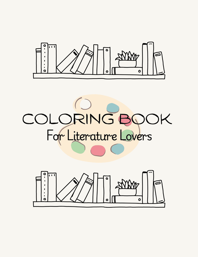 Coloring Book for Literature Lovers