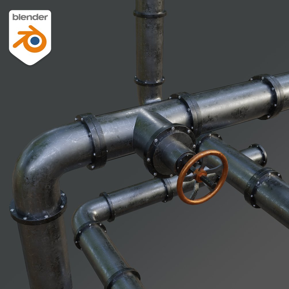 Modular Pipe Set Blender