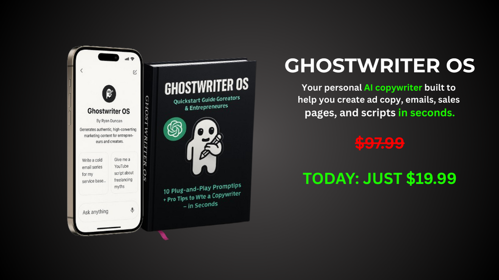 Ghostwriter OS - Your AI Marketing Team in a Tab