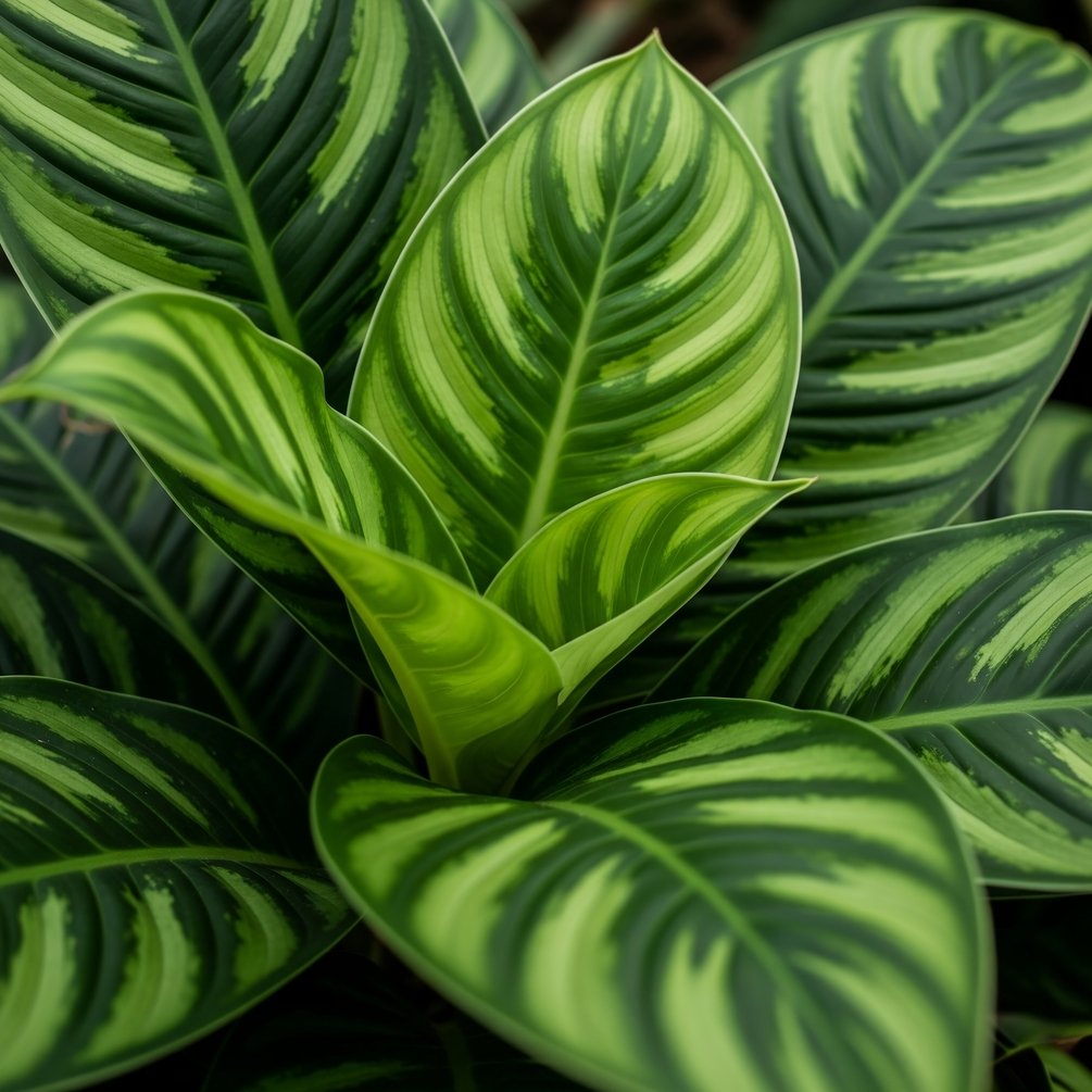 Zebra jungle-tropical rainforest plant