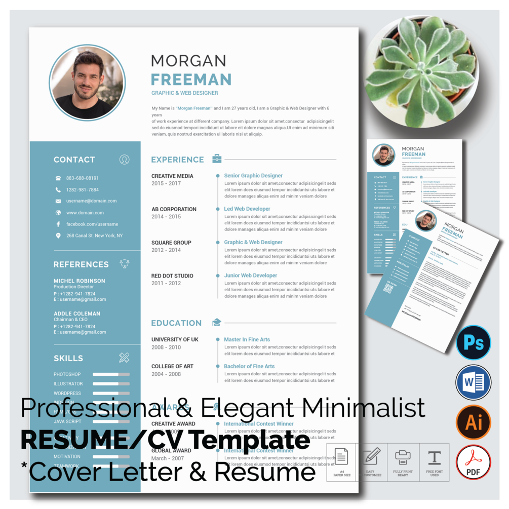 Professional & Clean Resume/CV template
