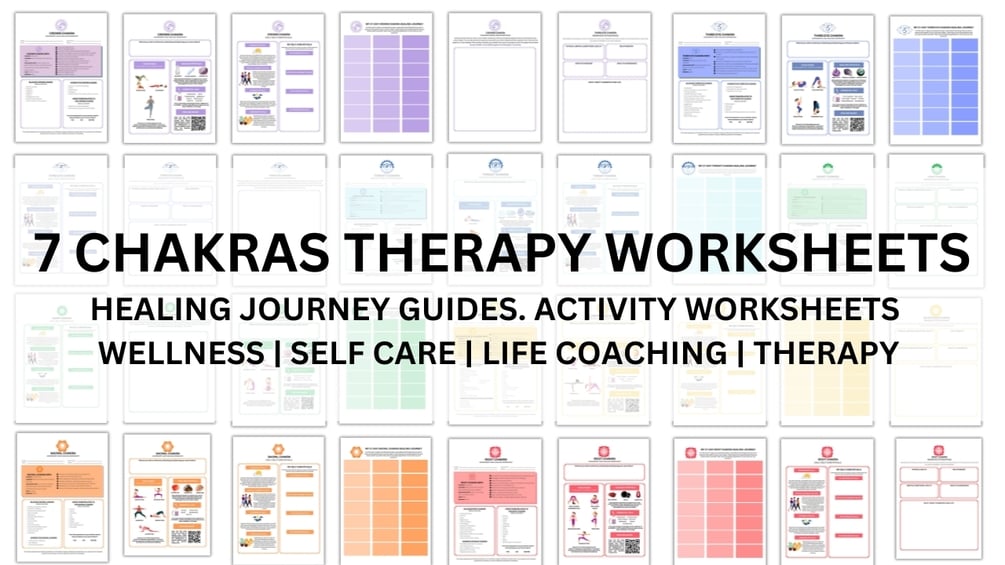 7 Chakras Healing Guide Printable Worksheets Healing Charts Printable ...