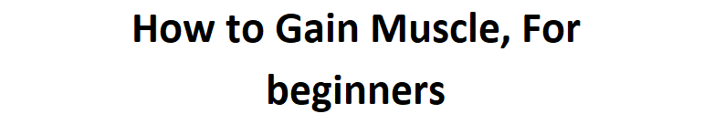Muscle mastery- for beginners