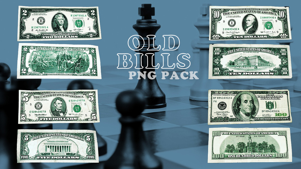 Old Bills PNG Pack