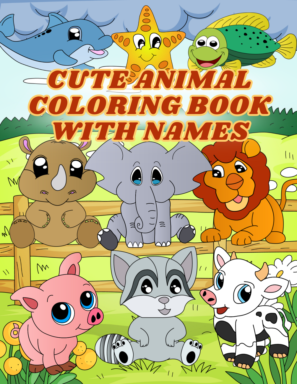 Cute Animal Coloring Pages For Kids Ages 4-10