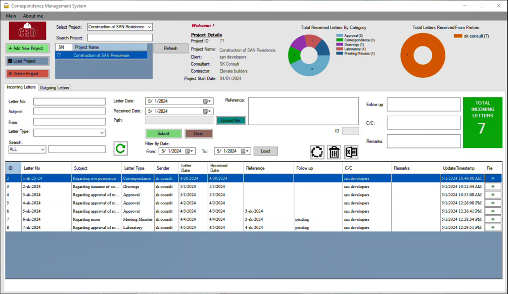 Correspondence Management System-Beta Version