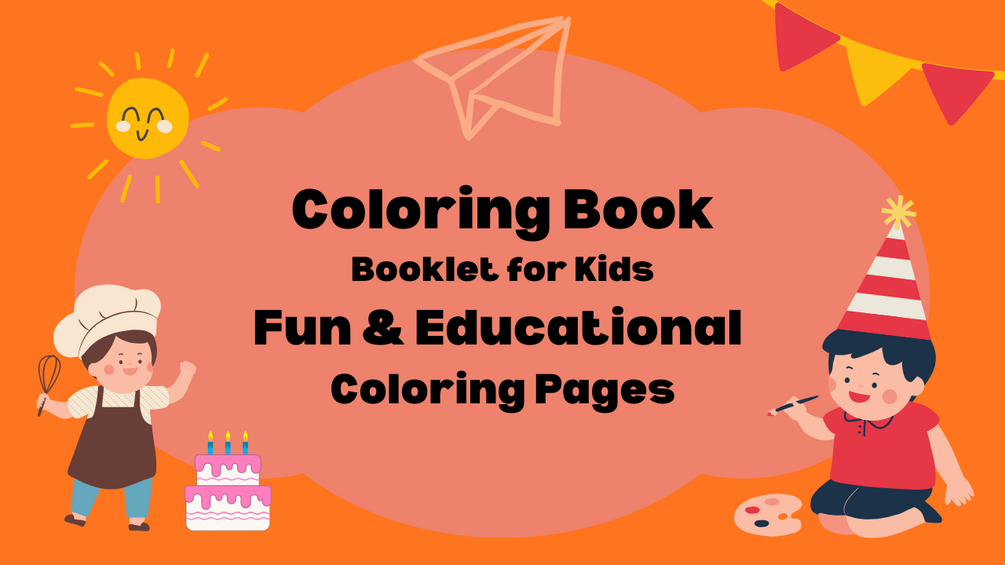 Coloring Book Booklet for Kids | Fun & Educational Coloring Pages