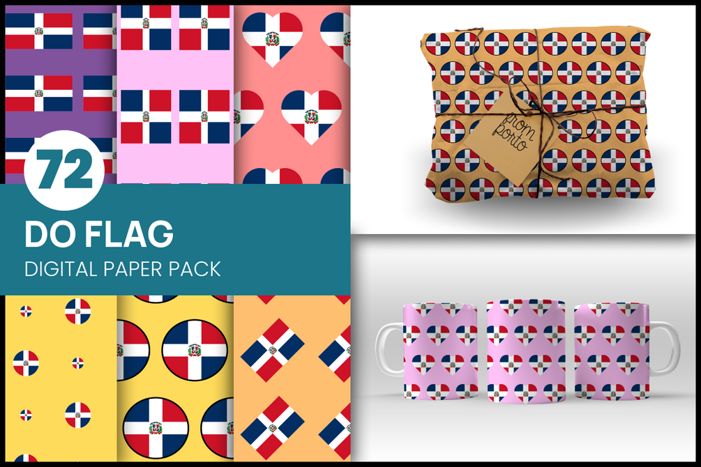 DO Flag Seamless Patterns