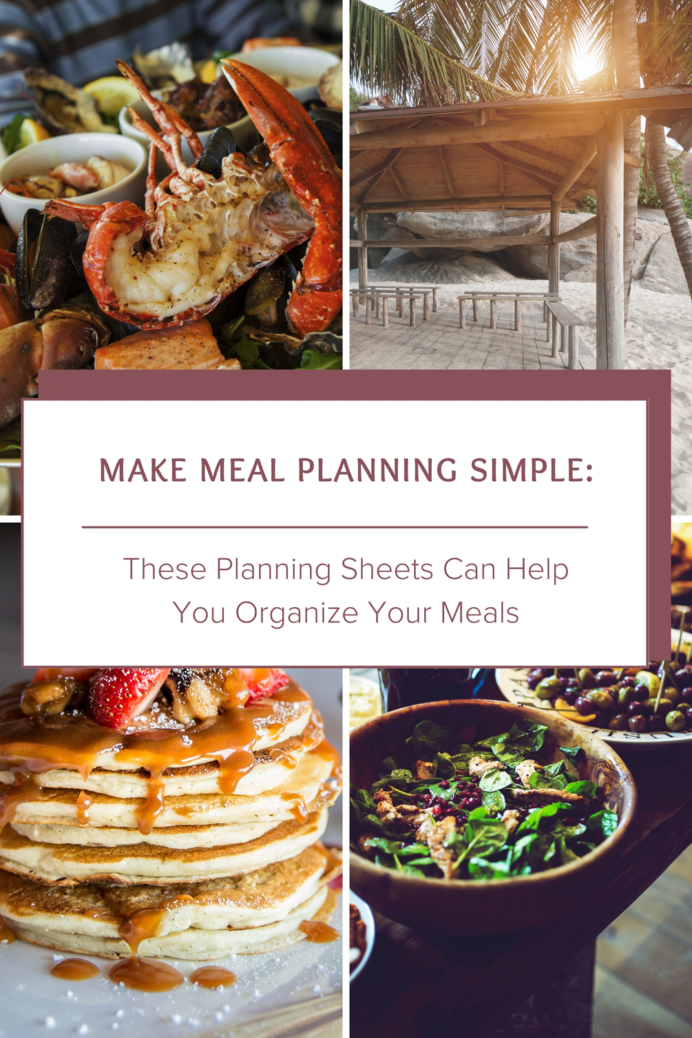 Digital Meal Planner Printable Sheets
