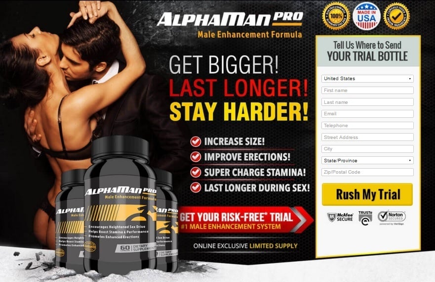 AlphaMan Pro : Get Harder Faster And Stay Hard Longer!