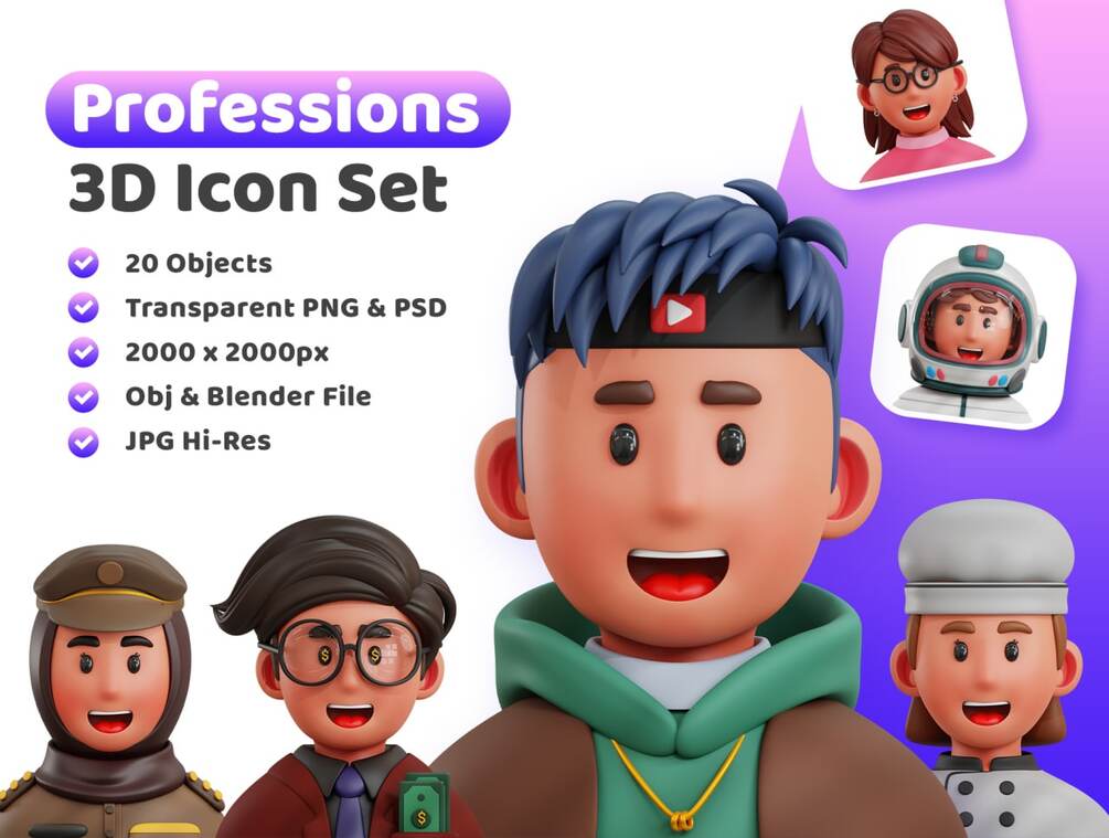 3d Professions Icon