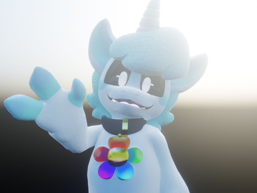 Stylized Plush Craftycorn VRChat Avatar!! PC/QUEST COMPATIBLE (Poppy ...