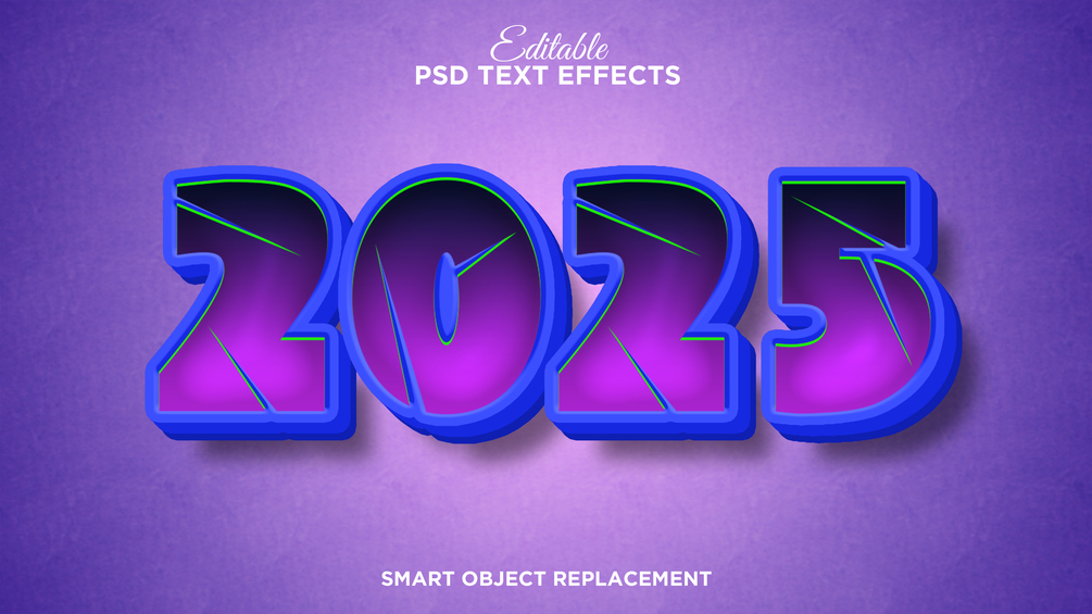 Neon Slice: Futuristic 3D Text Effect for 2025