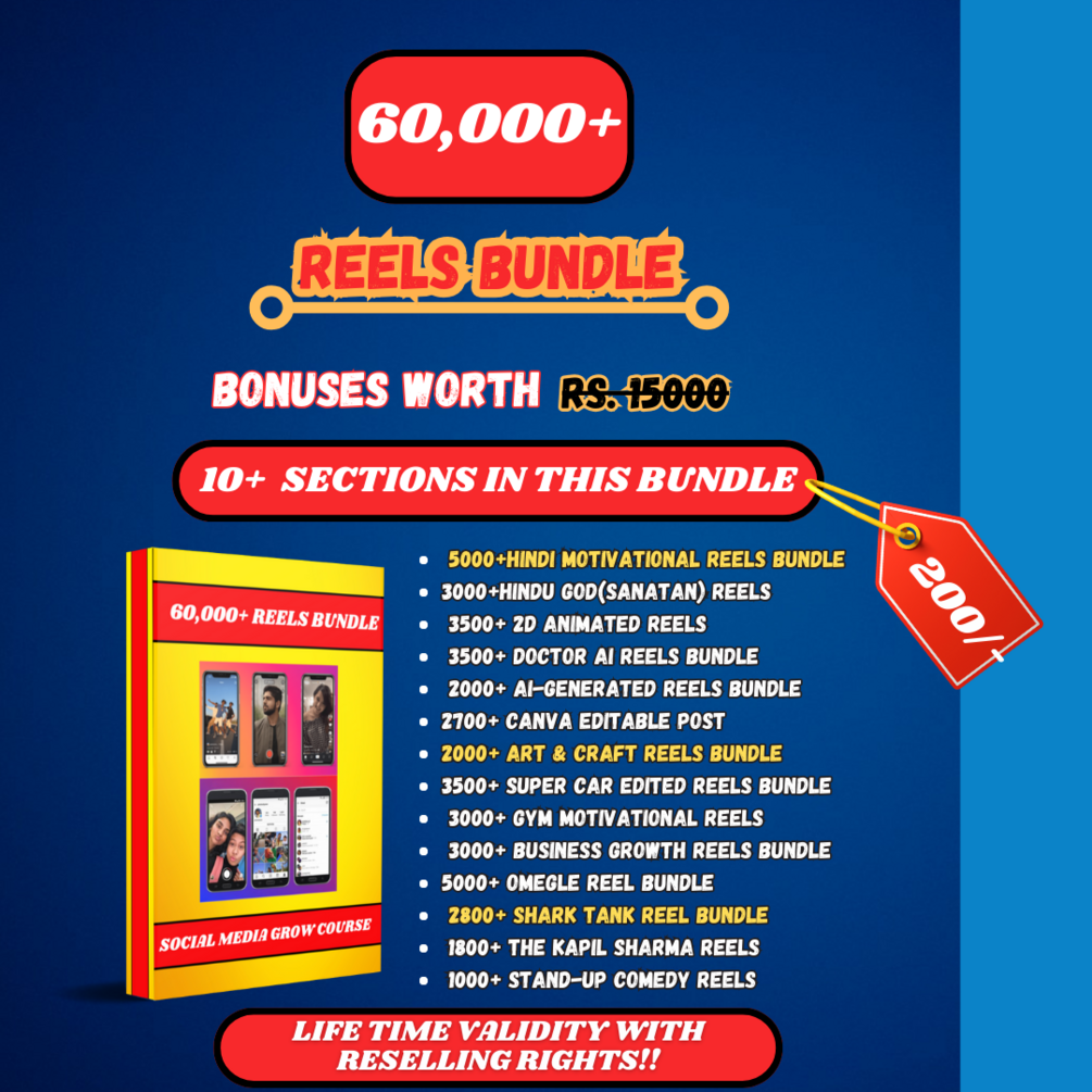 16000+ READMADE AI REELS BUNDLE