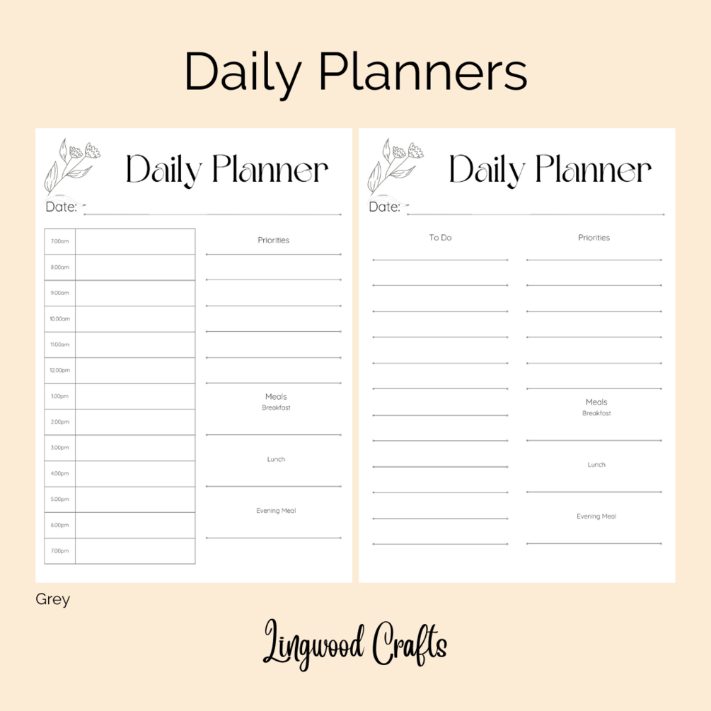 Printable Daily Schedule / To Do List / Daily To Do Planner / PDF ...