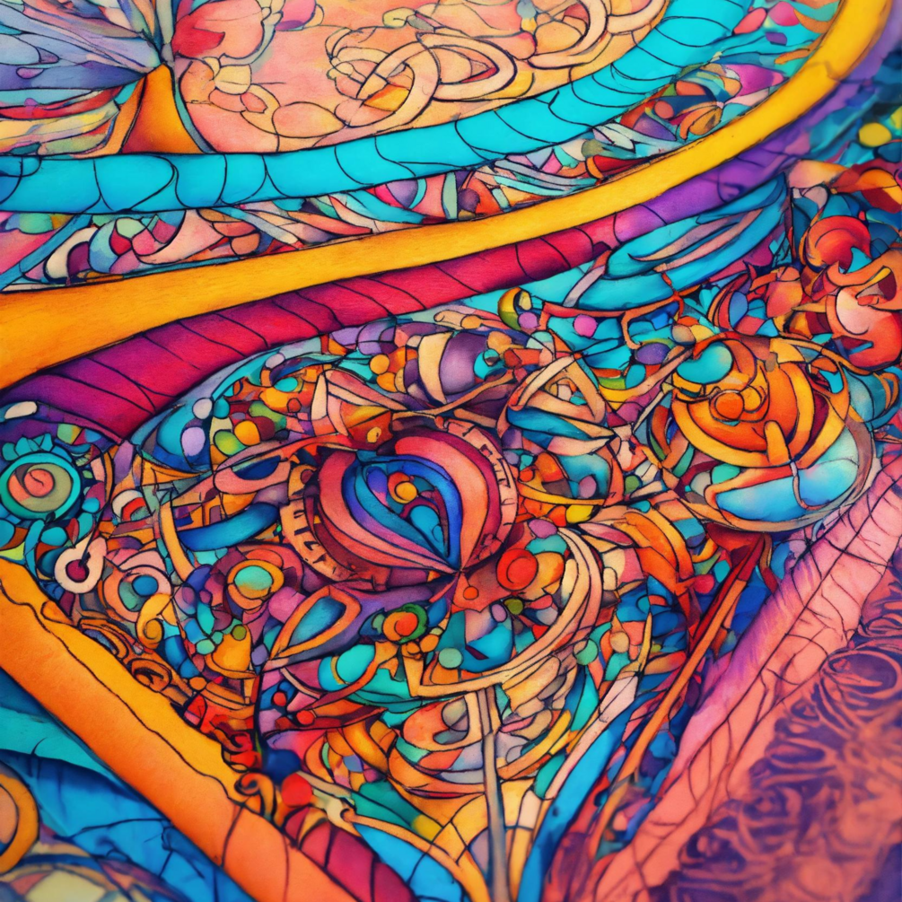 sketch of an abstract tattoo featuring an infinity symbol. The design ...