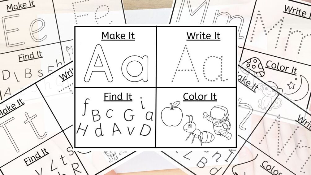 🍎Fun & Interactive Printable Alphabet Activity Mat