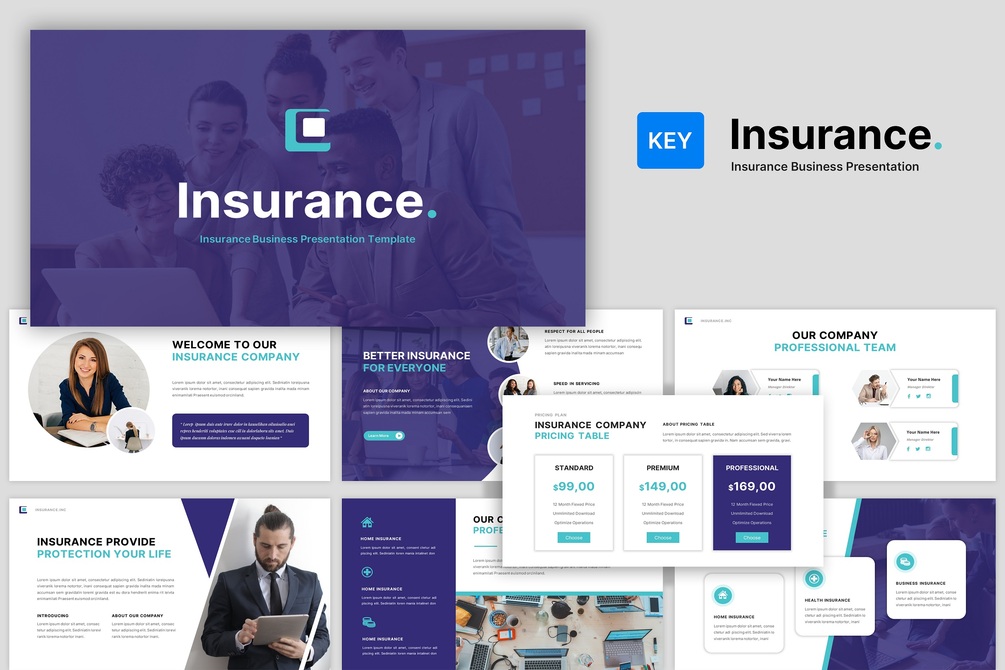 Insurance - Business Presentation Keynote Template
