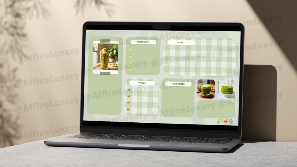 Matcha Green Desktop Wallpaper