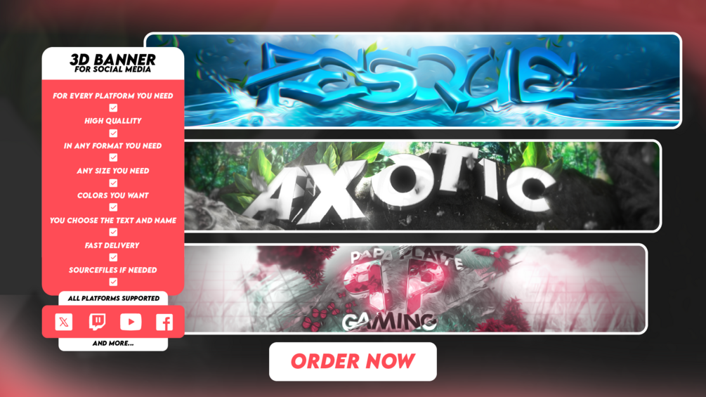 Custom Banner, Profile Picture