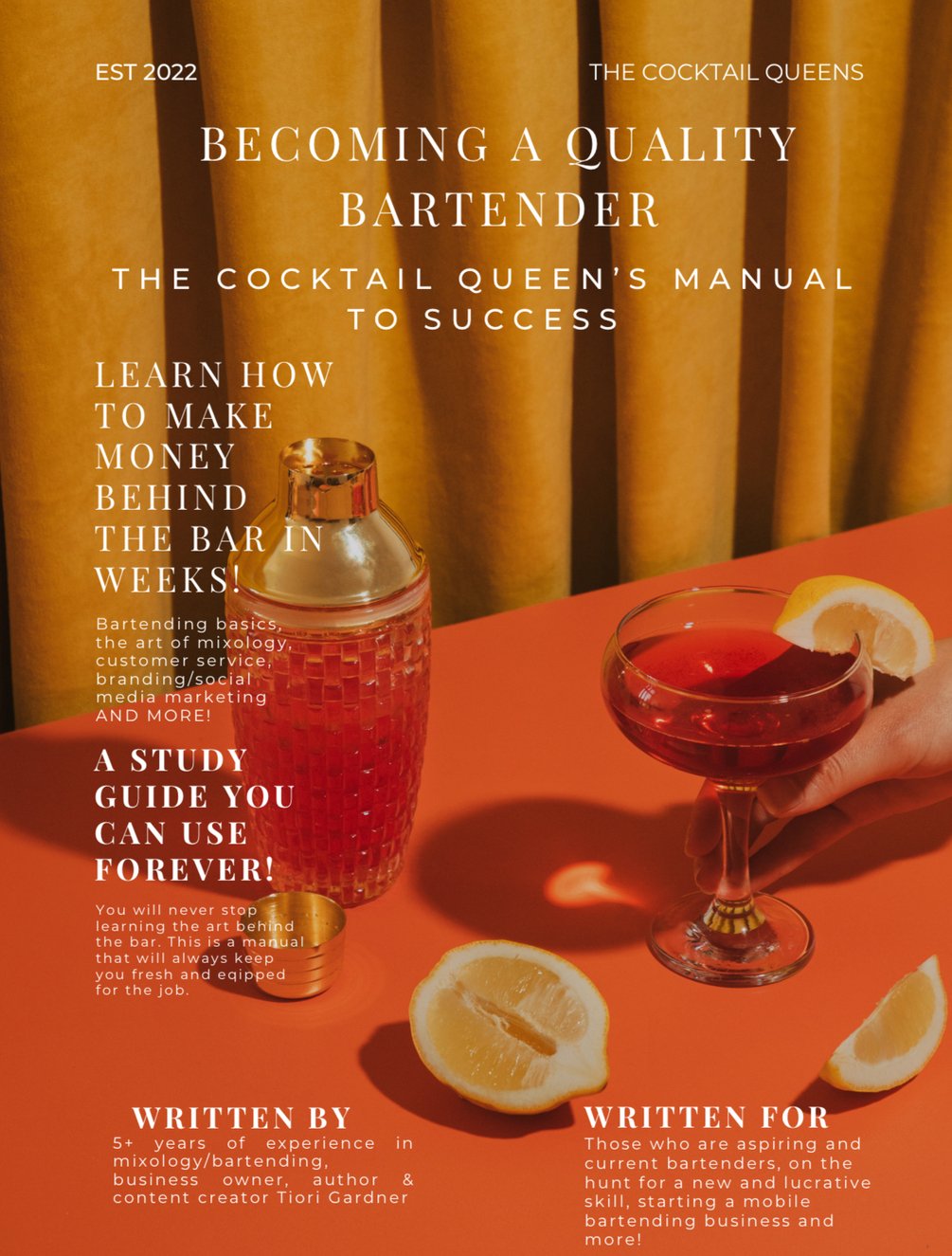 Becoming a Quality Bartender 101