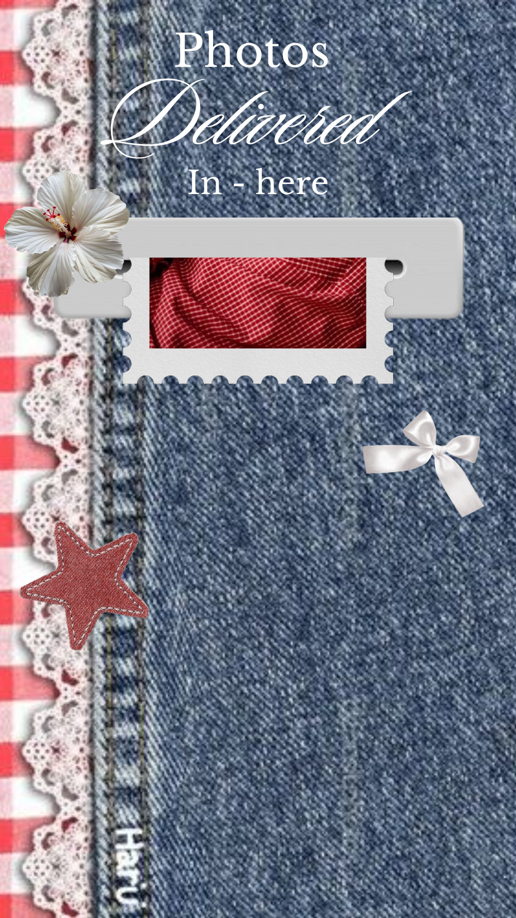 📸 Vintage Denim Scrapbook Photostrip – Animated