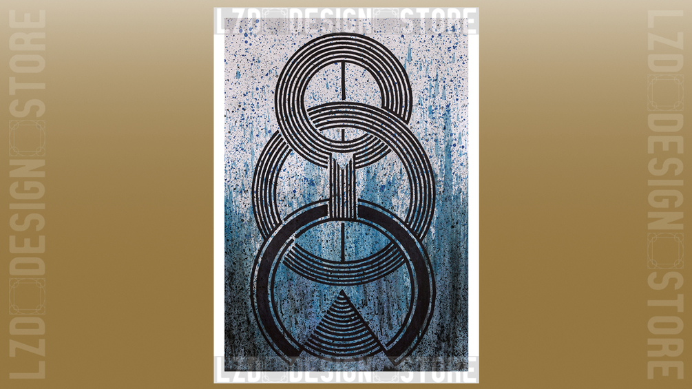 Colour Geometric Continuous Form A5 Print - CGCFA5P2021.1