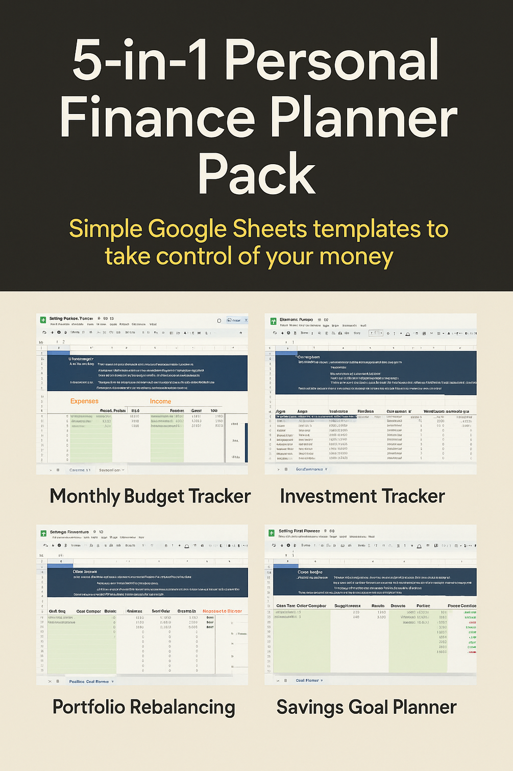 The 5-in-1 Personal Finance Planner Pack