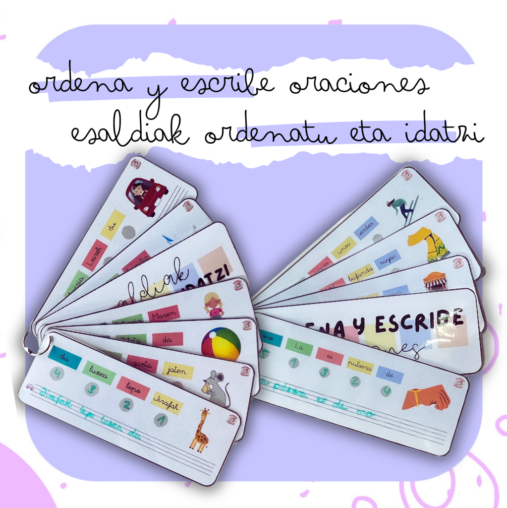 ORDENA Y ESCRIBE ORACIONES - ESALDIAK ORDENATU ETA IDATZI
