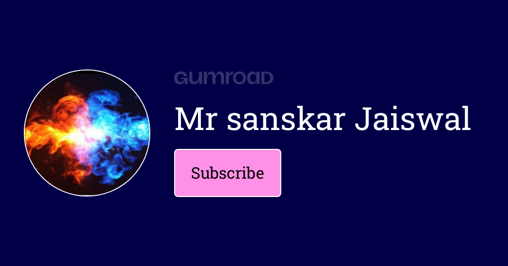 Mr sanskar Jaiswal