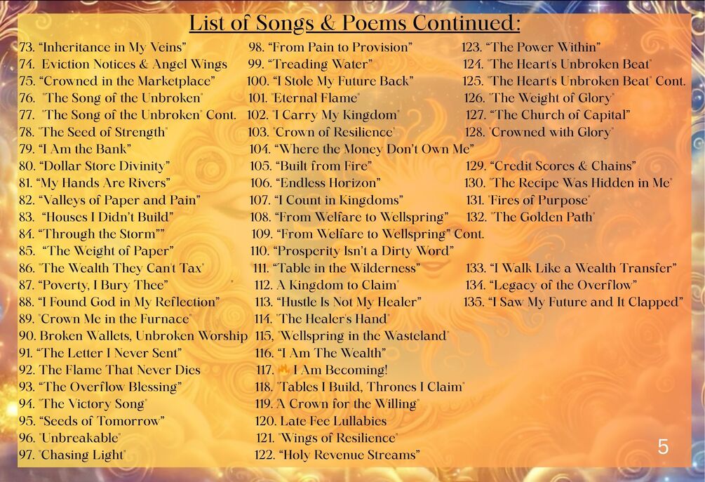 The God Within: Spiritual Song Book of Inspiration and Strength.