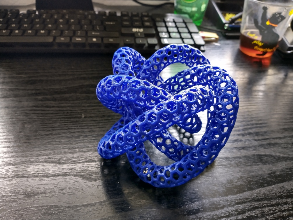 (4,5) Torus Knot Mesh with Steel Balls