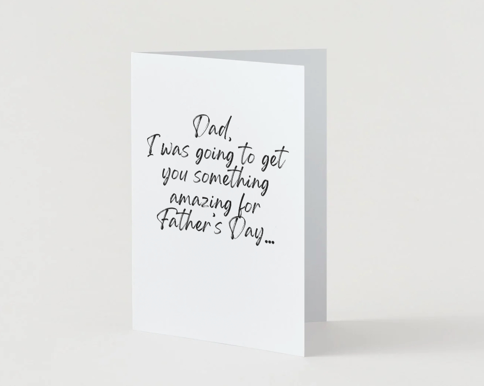 Funny Father’s Day Card – “Don’t Waste Money” | Printable 5x7 Folded ...