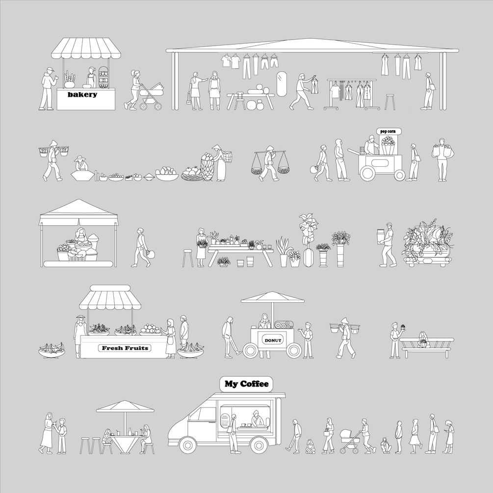 Flat Vector Market People