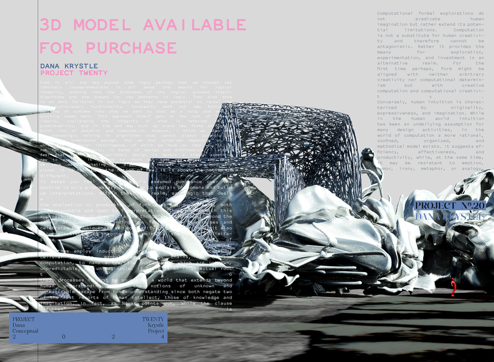 PROJECT TWENTY - Architecture 3D CONCEPT - Experimental Design