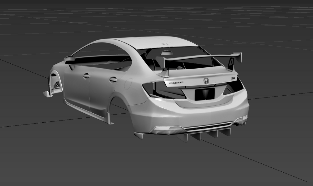 Civic sedan with 8th gen civic front end and parts